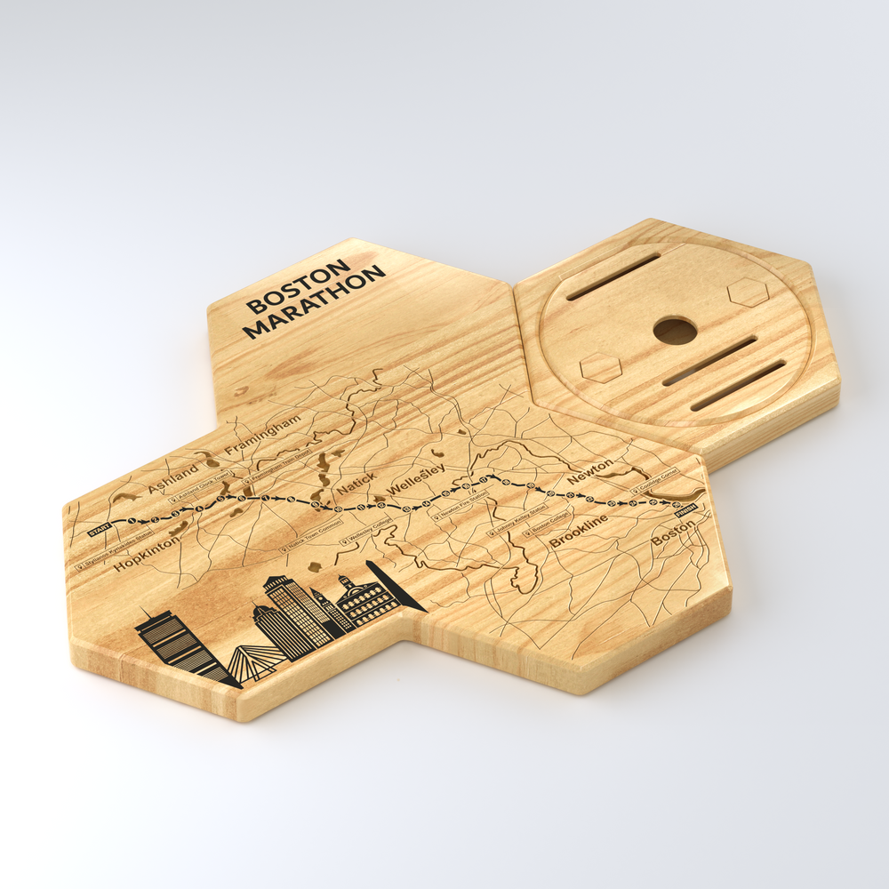 Boston Marathon Medal Display